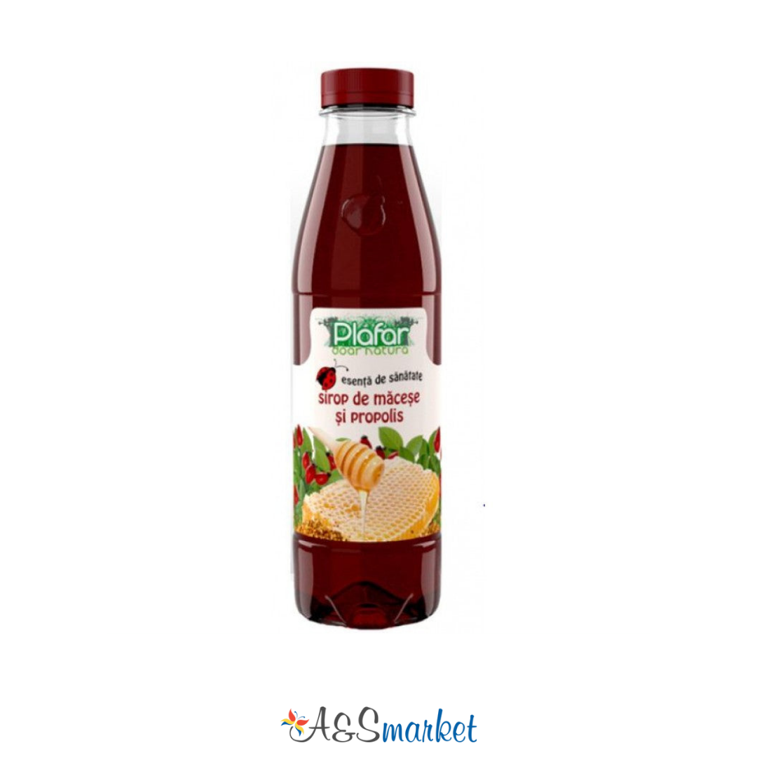 Rose hip and propolis syrup - Plafar - 500ml - A&S Market