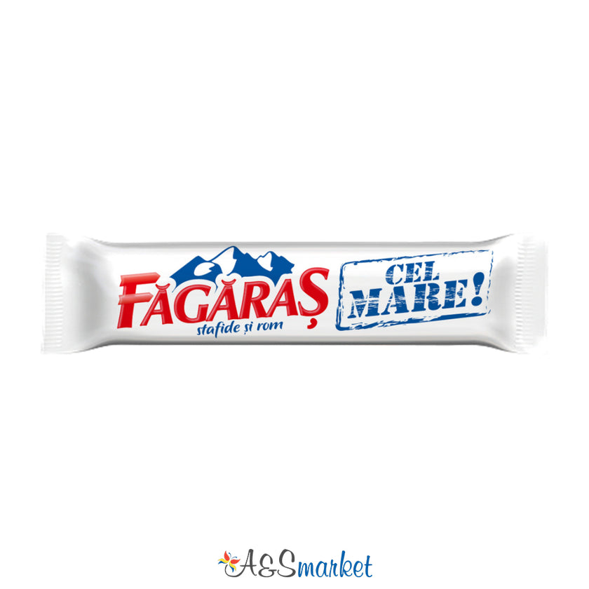 Chocolate bar with raisins and Făgăraș rum cream - Kandia - 30g - A&S ...