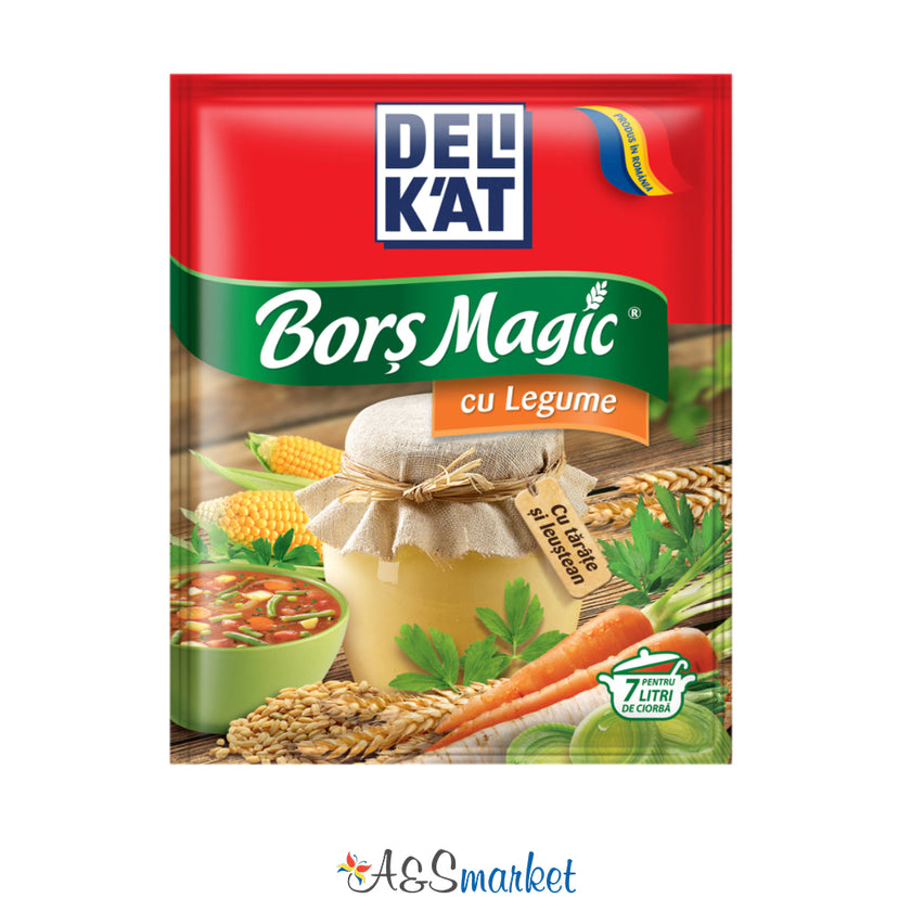 Borș magic cu legume - Delikat - 65g - A&S Market