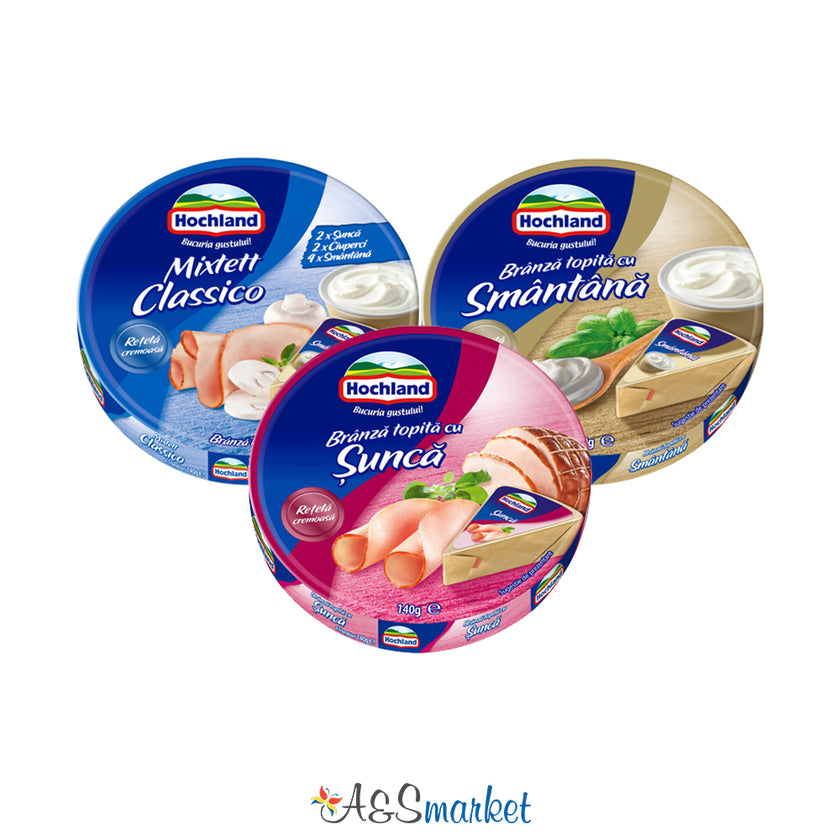 Triangles of processed cheese - Hochland - 140g - A&S Market